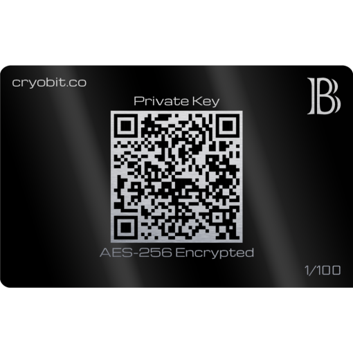 Cryo Card - Stainless Steel Bitcoin Cold Storage